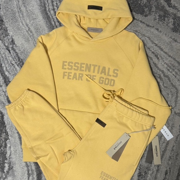 Essentials | Sweaters | Essentials Yellow Hoodie | Poshmark